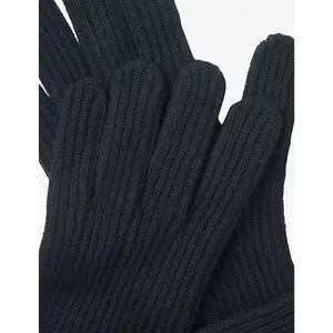THE WHITE COMPANY Ribbed-detail Cashmere Gloves