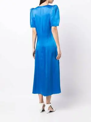 Stella McCartney V-neck Tied-waist Midi Dress