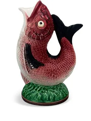 BORDALLO PINHEIRO Peixes' Scaled Pitcher - Red