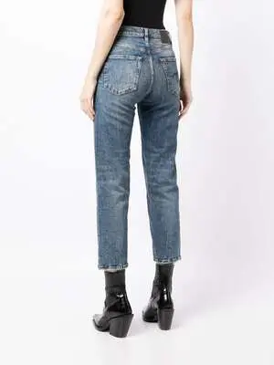 R13 High-waist Cropped Jeans
