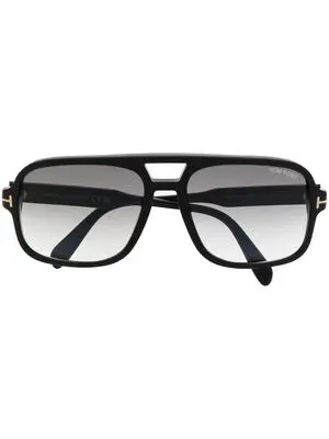 TOM FORD Pilot-frame Tinted Sunglasses - Black