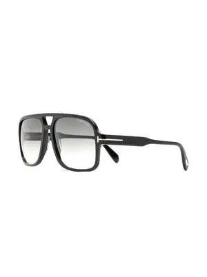 TOM FORD Pilot-frame Tinted Sunglasses - Black