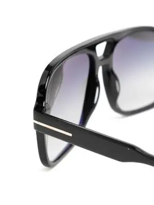TOM FORD Pilot-frame Tinted Sunglasses - Black