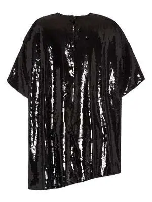 Valentino Garavani Sequin-embroidered Organza T-shirt