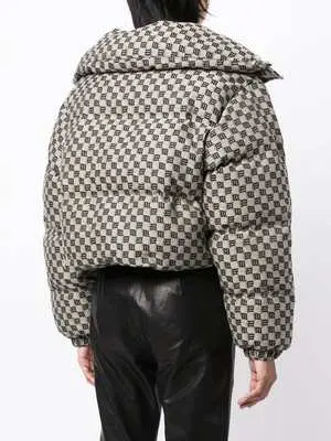MISBHV Monogram Cropped Puffer Jacket