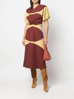 Colville Colour-block Midi Dress