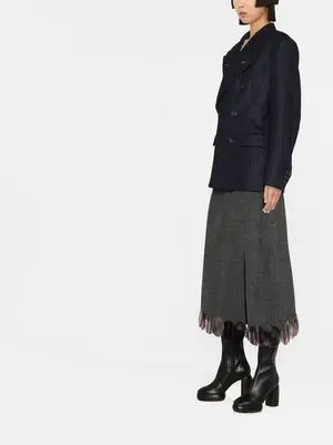 MAISON MARGIELA Pinstripe Double-breasted Wool Blazer