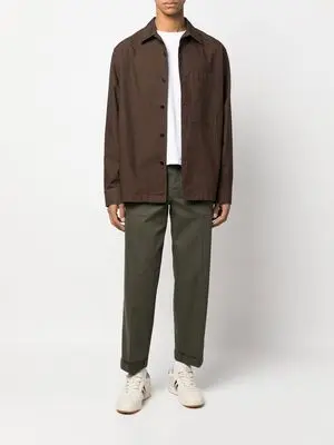 GOLDEN GOOSE Straight-leg Cropped Trousers - Green