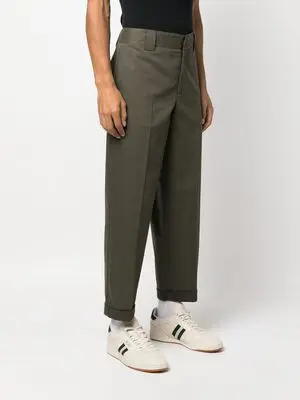 GOLDEN GOOSE Straight-leg Cropped Trousers - Green
