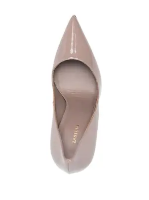 LE SILLA 115mm Eva Patent Leather Pumps - Brown