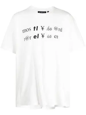 MOSTLY HEARD RARELY SEEN Graphic-print Cotton T-shirt - White