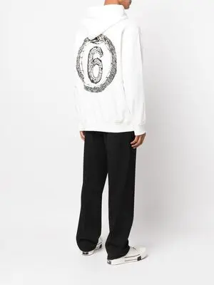 MAISON MARGIELA Graphic-print Cotton Hoodie