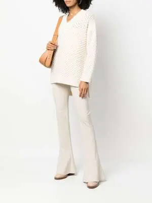 Malo Open-knit V-neck Jumper