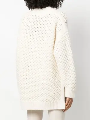 Malo Open-knit V-neck Jumper