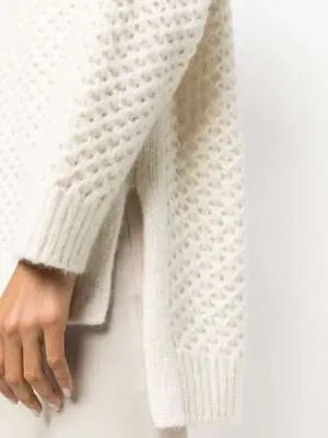 Malo Open-knit V-neck Jumper
