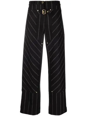 Stella McCartney Striped Straight-leg Trousers