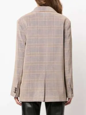 Alexander McQueen Check Print Blazer