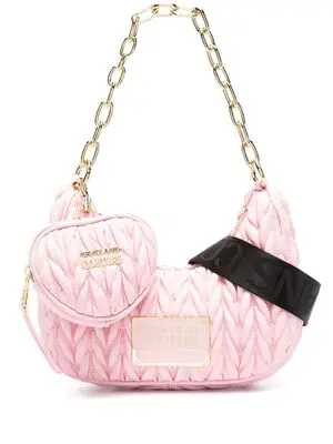 Versace Chevron-quilted Logo-plaque Mini Bag