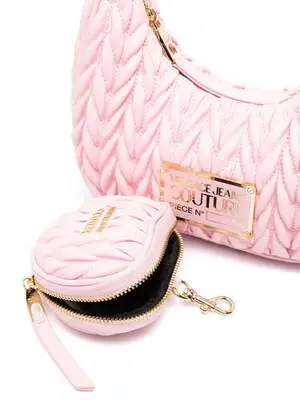 Versace Chevron-quilted Logo-plaque Mini Bag