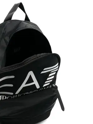 EA7 Logo-print Backpack