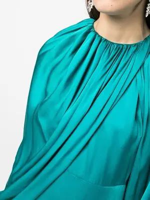 Colville Draped-detail Silk Midi Dress