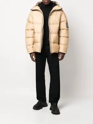 Dsquared2 Logo-patch Padded Jacket - Neutrals