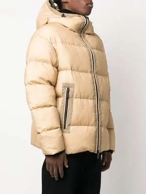 Dsquared2 Logo-patch Padded Jacket - Neutrals
