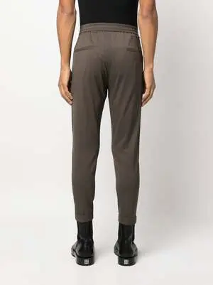 LOW BRAND Straight-leg Wool-blend Trousers - Brown