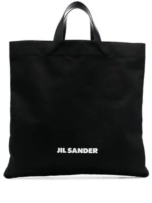 JIL SANDER Logo-print Tote Bag - Black