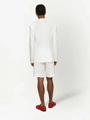 Dolce & Gabbana Tailored Linen Shorts - White