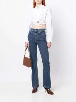 LE JEAN Remy High-waist Flared Jeans