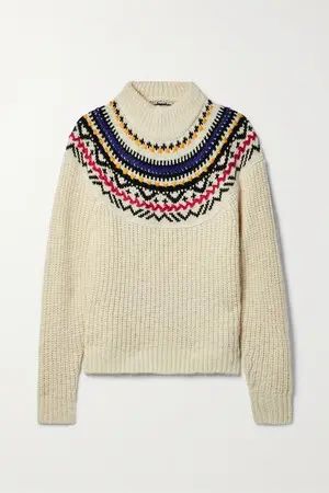 Isabel Marant Gil Fair Isle Wool-blend Sweater