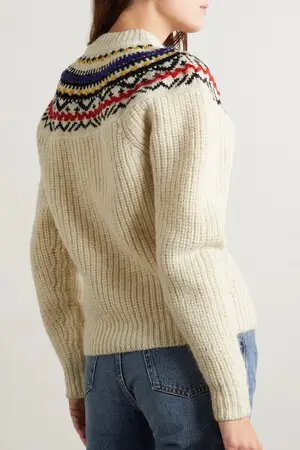 Isabel Marant Gil Fair Isle Wool-blend Sweater
