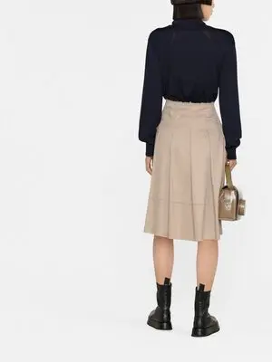 JIL SANDER Roll-neck Wool Jumper - Blue