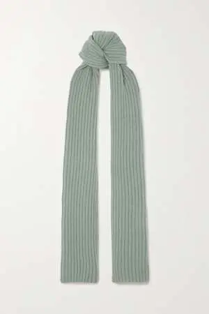 Arch4 Nancy Ribbed Cashmere Scarf Taupe
