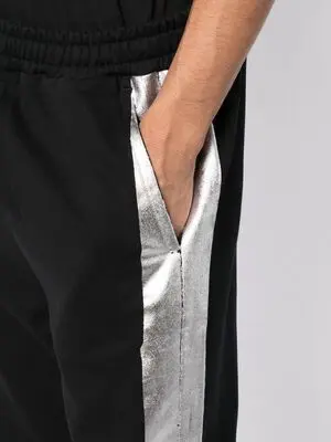 Helmut Lang Metallic-detail Track Pants