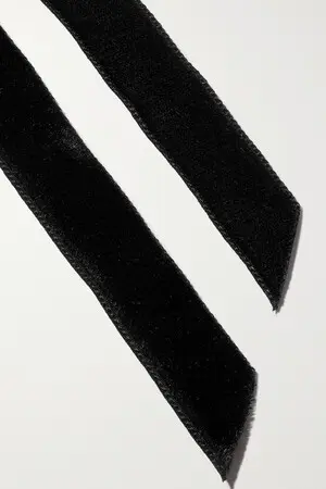 Mateo Lady Velvet Pearl And Diamond Choker