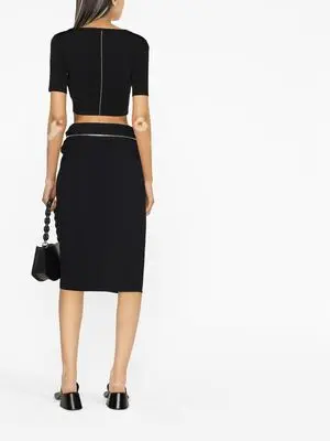 Jacquemus Bodri Gathered Midi Skirt