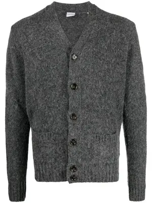 Aspesi Button-up Wool Cardigan - Grey