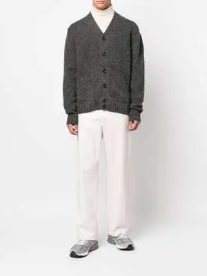 Aspesi Button-up Wool Cardigan - Grey