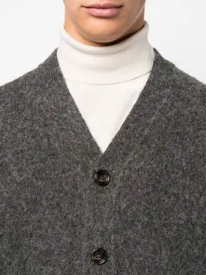 Aspesi Button-up Wool Cardigan - Grey