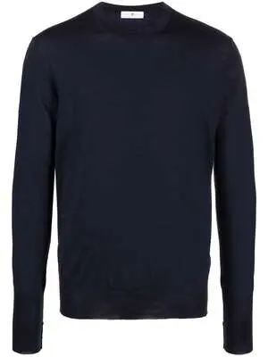 PT TORINO Fine-knit Wool Jumper - Blue