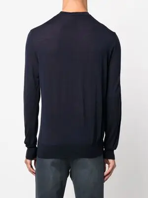 PT TORINO Fine-knit Wool Jumper - Blue