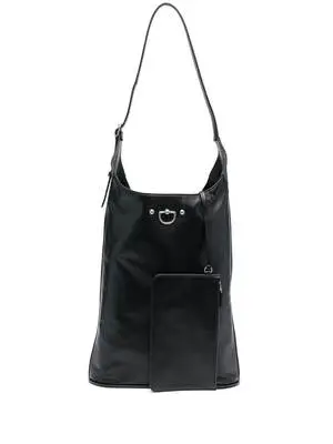 DURAZZI MILANO D-ring Leather Tote - Black