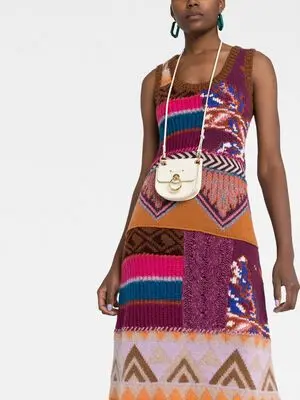 Etro Intarsia Knit Long Dress