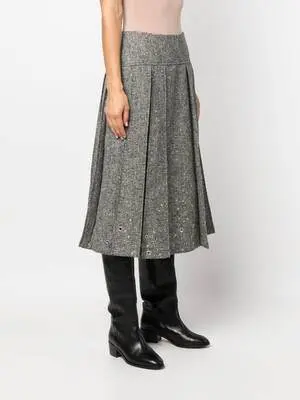 DURAZZI MILANO Pleated Mid-length Skirt