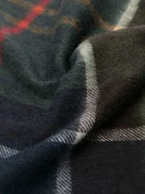 Barbour Check Pattern Scarf - Green