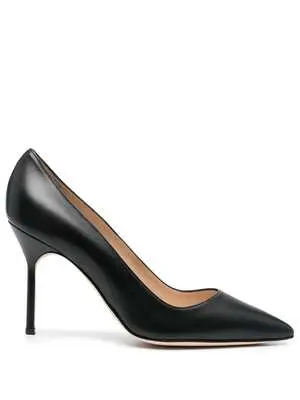 Manolo Blahnik Bb Leather Pumps - Black
