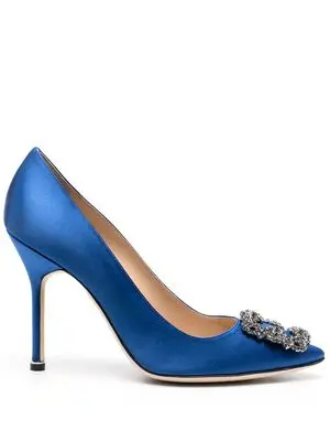 Manolo Blahnik Hangisi 105mm Pumps - Blue