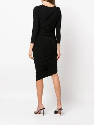 Norma Kamali Diana Ruched-detail Midi Dress